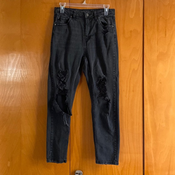 wild fable | Jeans | Wild Fable Target Ripped Mom Jeans Black Size 4 ...